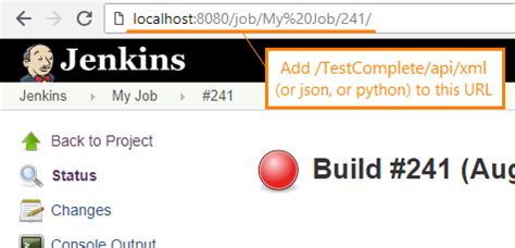 Viewing TestComplete Test Results In Jenkins TestComplete Documentation