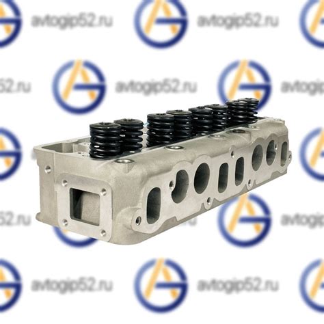 Головка блока цилиндров ЗМЗ - 402 (В сборе с клапанами, шпильками и ...