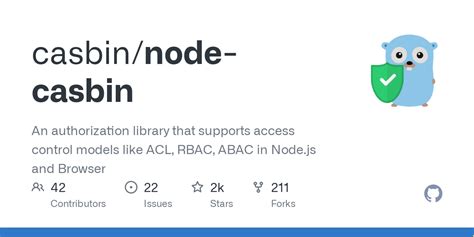 github casbin node casbin an authorization library that supports access control models like
