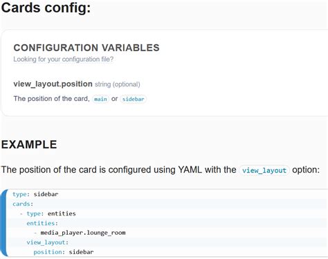 Sidebar Frontend Home Assistant Community