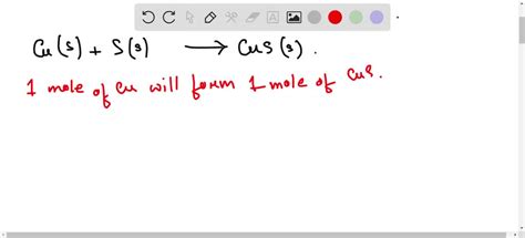 Copper Sulfide Is Formed When Copper And Sulfur Are Heated Together In This Reaction G Of