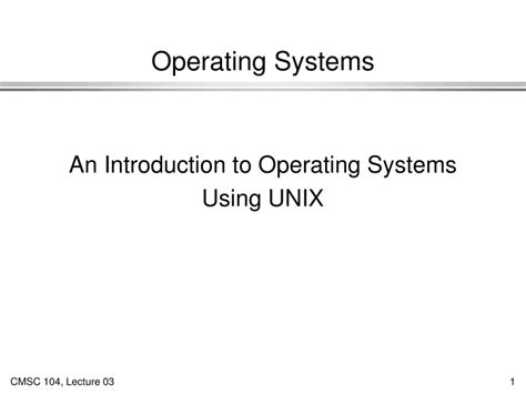 PPT Operating Systems PowerPoint Presentation Free Download ID