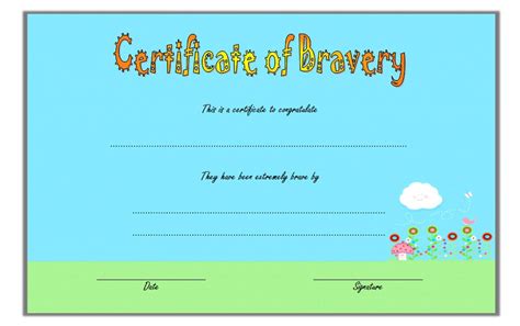 Bravery Certificate Templates 10 Best Template Ideas