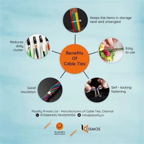 Kosmos 76 Packaging Cable Tie For Industrial Packaging Size 50