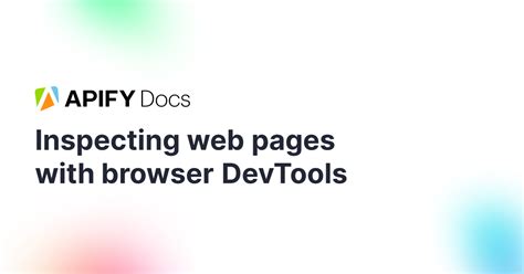 Inspecting Web Pages With Browser Devtools Academy Apify Documentation