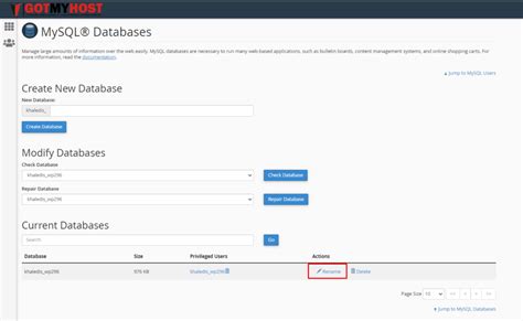 How To Manage MySQL Database From CPanel Gotmyhost Blog 2024