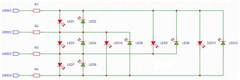 查理复用：少量io口控制多个led灯 尚知物理