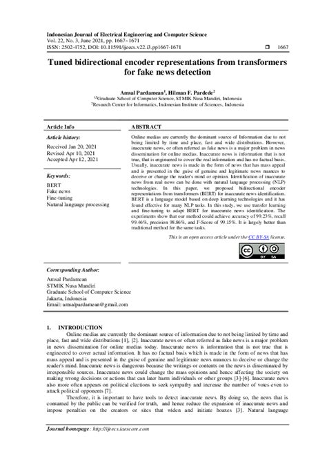 Pdf Tuned Bidirectional Encoder Representations From Transformers For