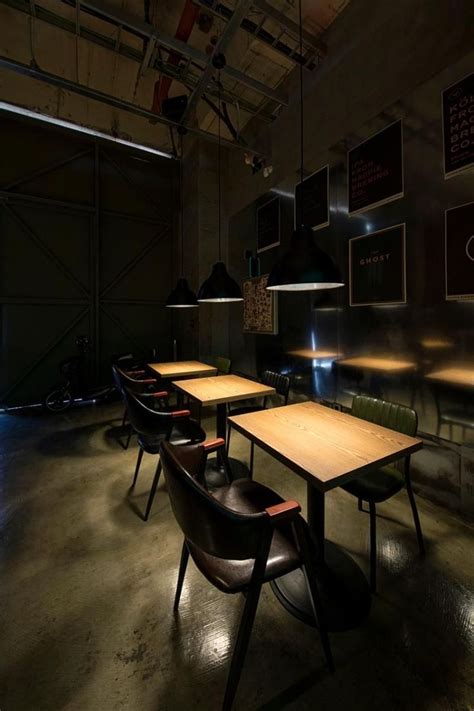 조명으로 분위기를 낸 25평 송도 펍 인테리어 견적 Pub Interior Restaurant Seating Coffee Shop Design