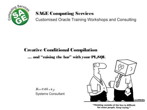 Oracle Plsql Creative Conditional Compilation Ppt