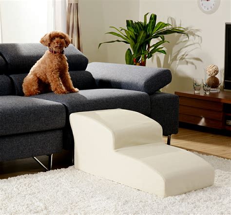 【楽天市場】★ポイント2倍★日本製 ドッグステップ 2段 トイプードル用 幅82cm ウレタン 合成皮革 犬 ステップ スロープ ペット