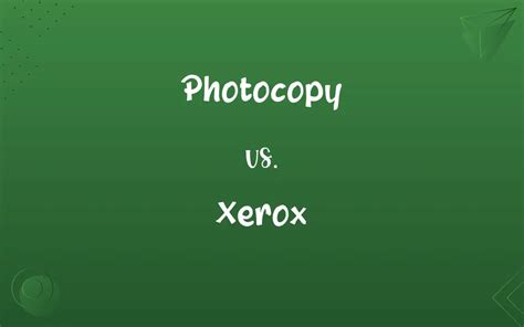 Photocopy Vs Xerox Know The Difference