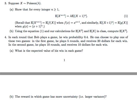 Suppose X Poisson Lambda Show That For Every Chegg Com