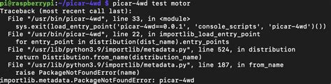 Errro With `picar 4wd Test Motor` · Issue 26 · Sunfounderpicar 4wd · Github