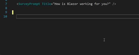 Typing Self Closing Component Tag Results In `` Character Being Inserted · Issue 5203 · Dotnet