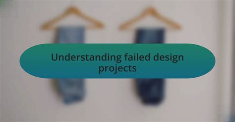 What I Learned From Failed Projects • Shape And