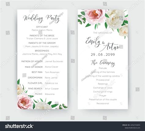 Wedding Program Design Template Images Browse 658 Stock Photos Vectors Free Download With
