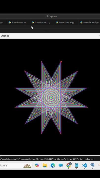 making of 💯💯amazing 😱 design 103 💥💥 using python👈 watch 😎 now python shortsfeed shorts viral