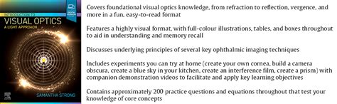 Introduction To Visual Optics A Light Approach Strong Phd Samantha