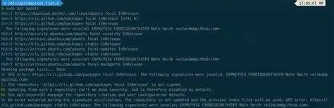 Ubuntu Jammy Updation Giving Error Issue 6174 Cli Cli GitHub