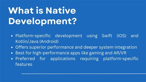 Ppt The Future Of Mobile Development React Native Vs Native Androidios Powerpoint