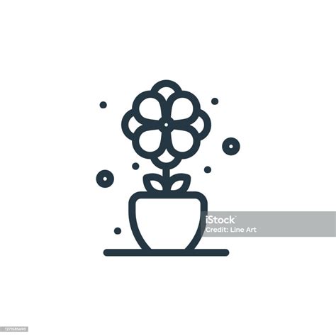 봄 컨셉의 플라워 아이콘 벡터 꽃 편집 스트로크의 얇은 선 그림 웹 및 모바일 앱 로고 인쇄 미디어에 사용하기 위한 꽃 선형 기호 0명에 대한 스톡 벡터 아트 및 기타