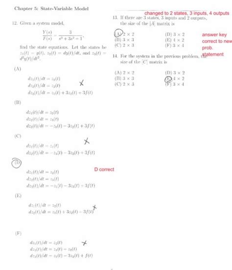 Solved Chapter State Variable Model Changed To States Chegg Com