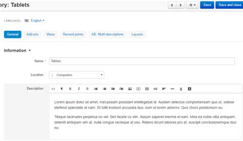 Cs Cart Multiple Category Descriptions Addon
