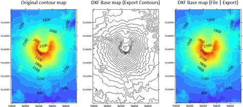 Export D Dxf File From Surfer With X Y Z Coordinates Of Contour Lines Golden Software Support
