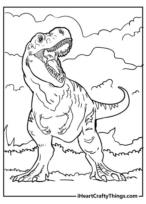 Tyrannosaurus Rex Coloring Page