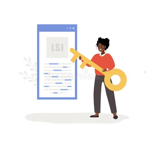 Lsi Keyword Latent Semantic Indexing Seo Concept Vector Illustration In Flat Cartoon Style