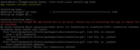 Issue While Installing Hr Module On Local Instance Erpnext 14 Frappe