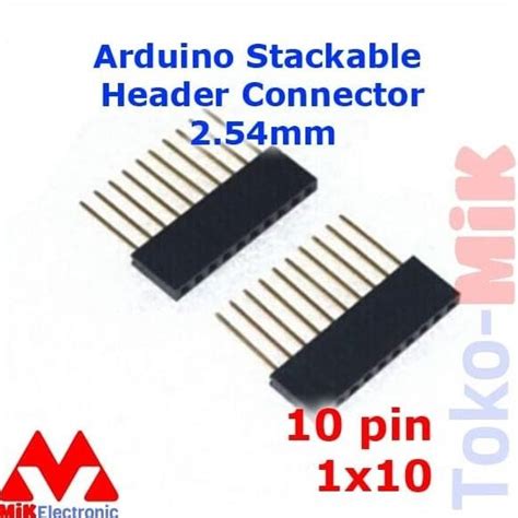 jual arduino stackable header shield 10p 10 pin 2 54mm 1x10 tokmi99 kualitas baik shopee indonesia
