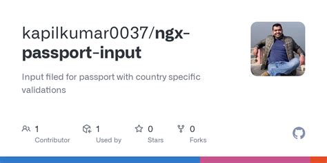 Github Kapilkumar0037ngx Passport Input Input Filed For Passport