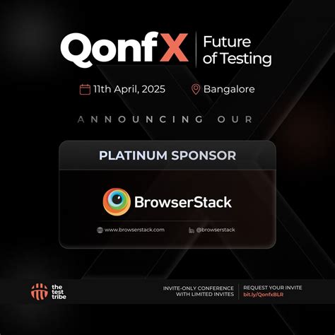 Softwaretesting Qonfx2025 Qa Testingcommunity Thetesttribe The