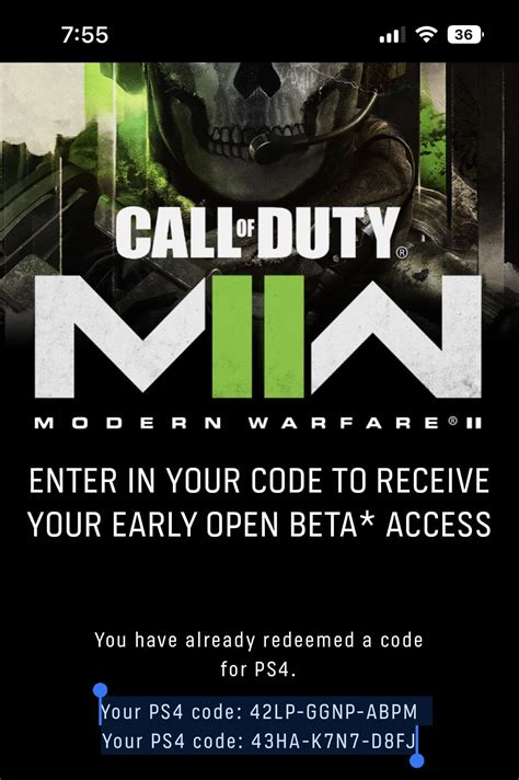 Cod Mw2 Beta Codes R Ps4