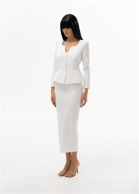 юбка с глубоким разрезом сзади Liklab