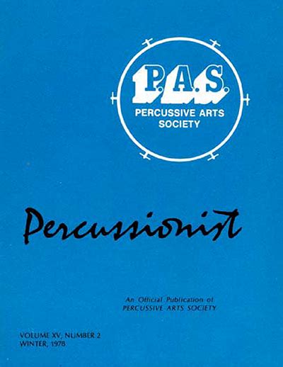Percussion Notation Percussive Arts Society