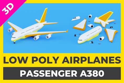 Low Poly Airplanes Passenger A380 3d Air Unity Asset Store Low Poly Airplanes Passenger A380 3d Air Unity Asset Store