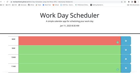 Github Monteonfrank Work Day Scheduler Using 3rd Party Apis Bootcamp Module 5