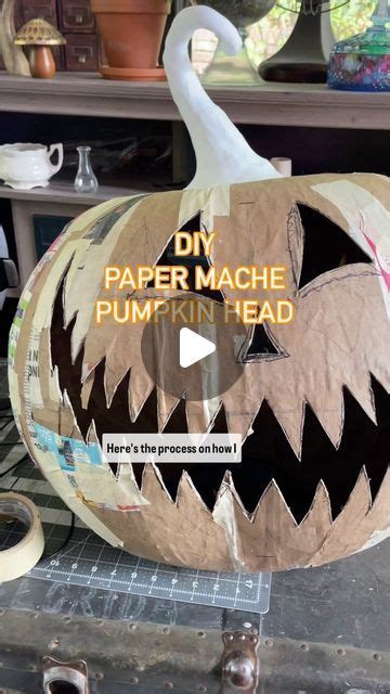 Elyse Farris On Instagram How To Make A Paper Mache Pumpkin Mine Is