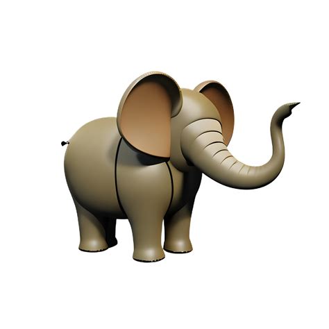 Elephant 3d Rendering Icon Illustration 28237249 Png
