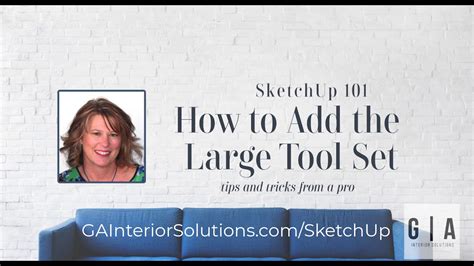 How To Add The Large Tool Set In SketchUp Pro YouTube