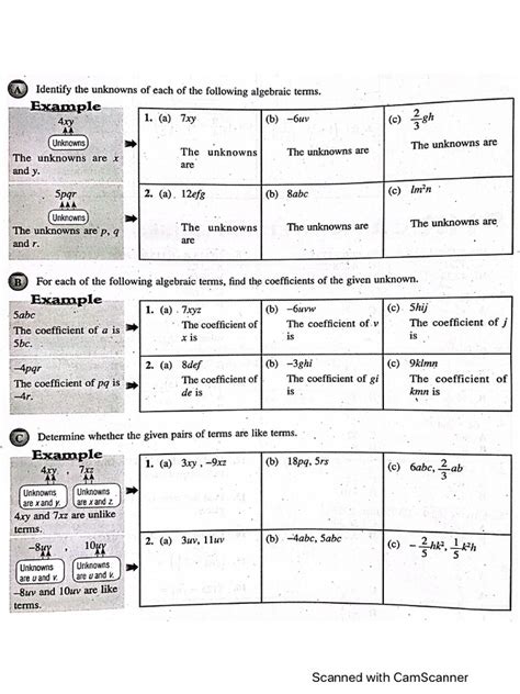 Form 1 Maths Chap 5 Extra Pdf