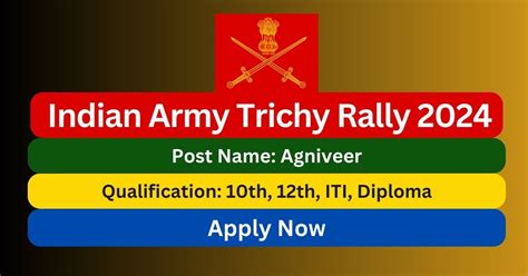 Indian Army Trichy Recruitment Rally 2024 Tamilanguide