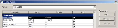 RevitCat Revit Rough Width Height System Parameters