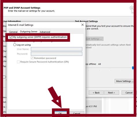 How To Set Up Email Account On Outlook Application For DirectAdmin