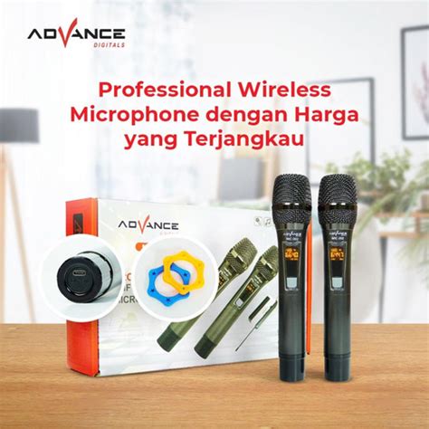 Jual Gratis Ongkir Codadvance Mic Wireless Microphone Mic Double Batrei Dapat Di Charger