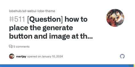 Question How To Place The Generate Button And Image At The Top