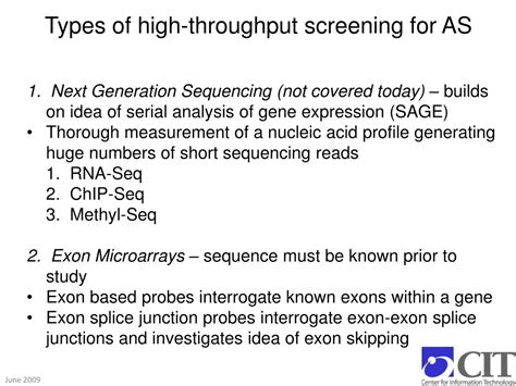 Ppt Detecting Alternative Splicing Using The Human Affymetrix Exon